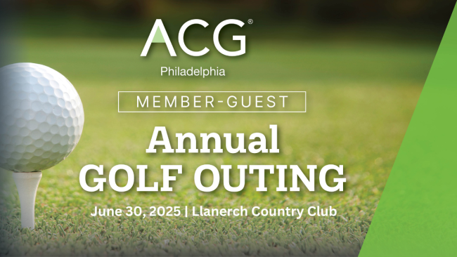 2025 ACG Philadelphia | Annual Member-Guest Golf Outing | ACG Philadelphia